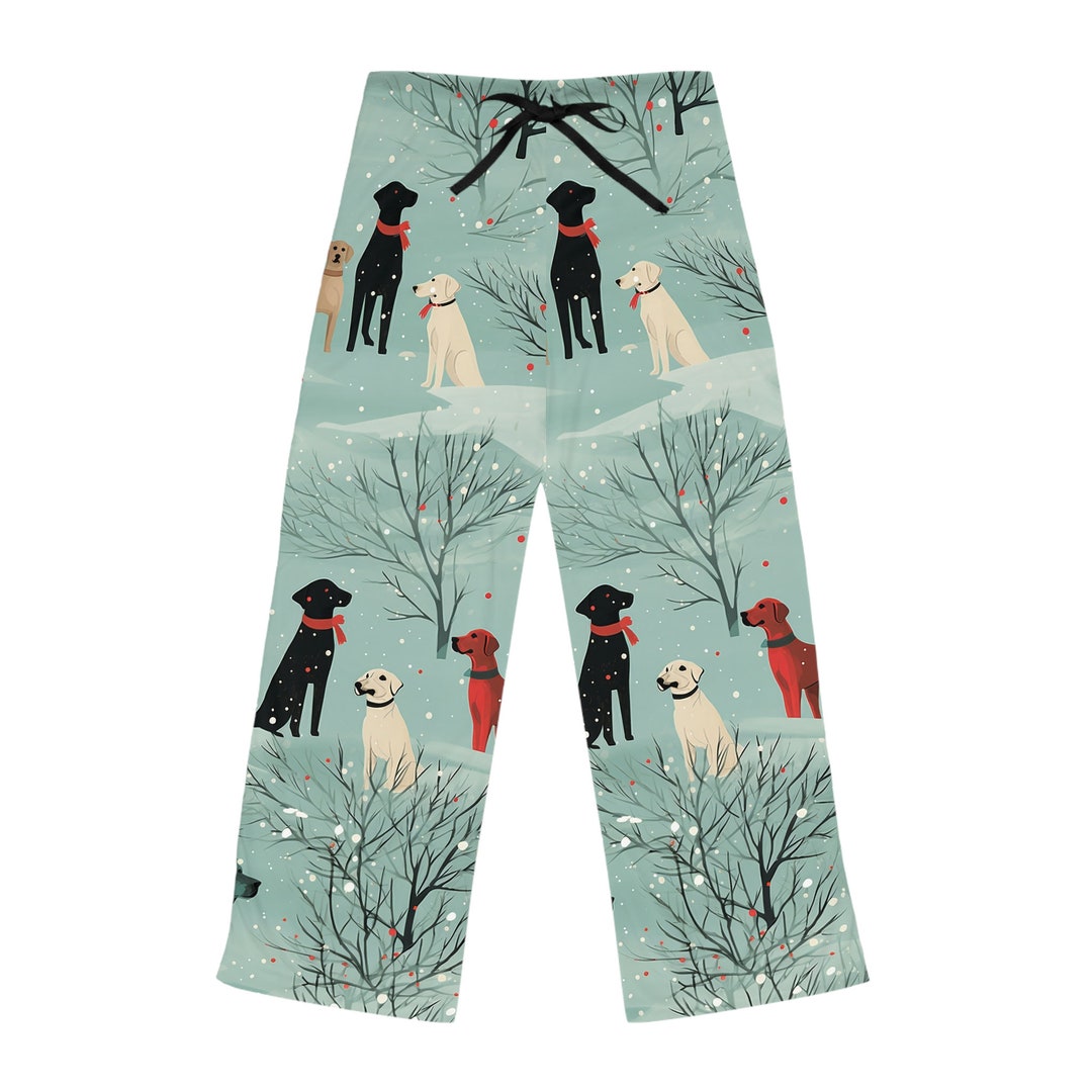 Women's Labrador Retriever Holiday Pajama Pants Winter Wonderland - Etsy