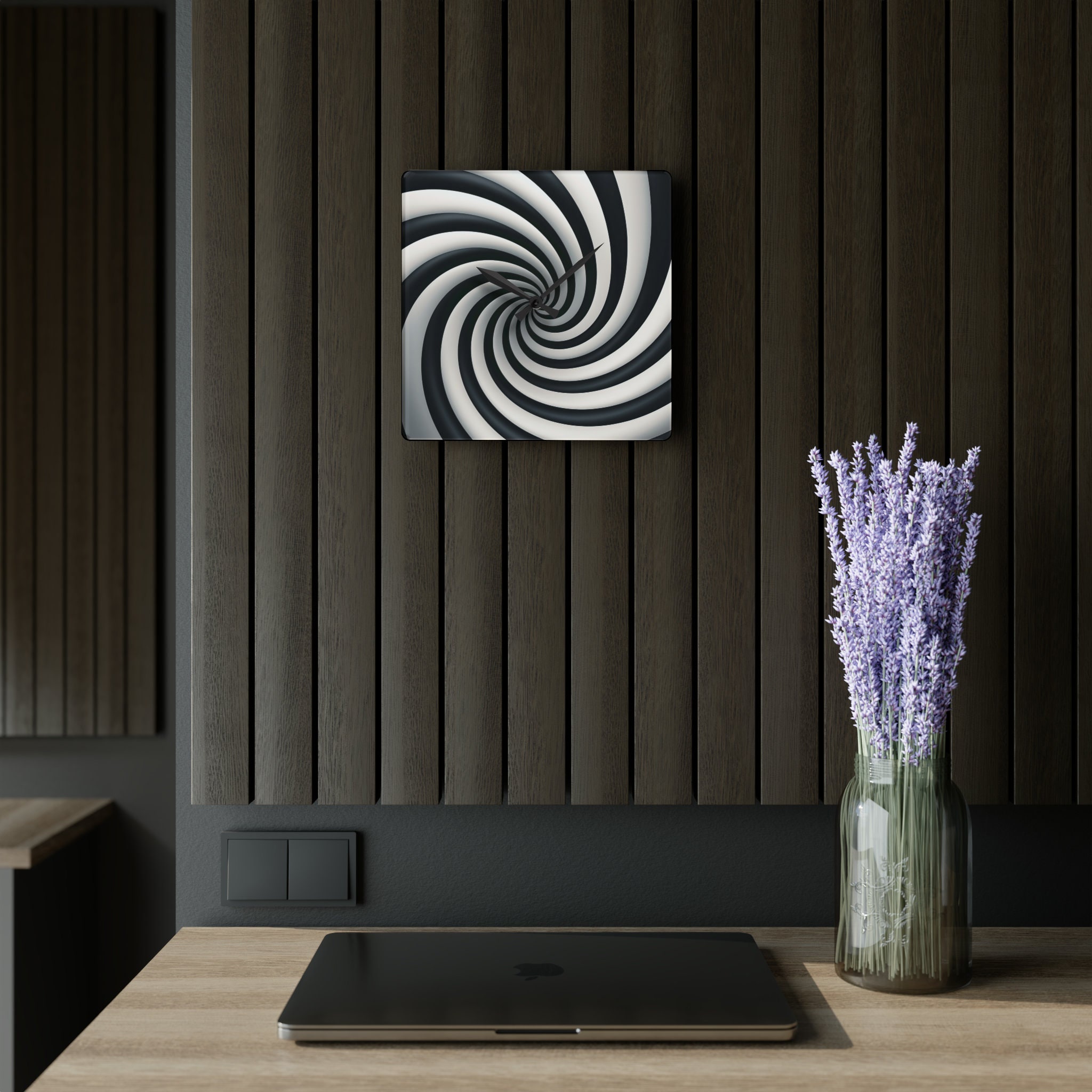 Optical Illusion Spiral Notebook Black & White Dynamic - Etsy