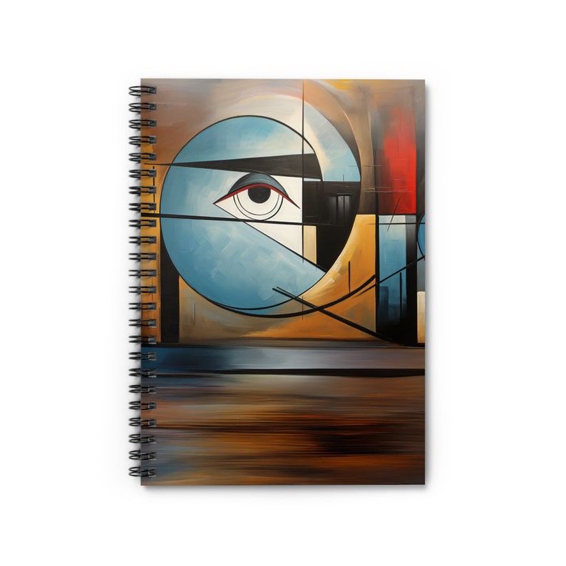 Cubist Eye Spiral Notebook Modern Art Delight, Unique and Stylish ...