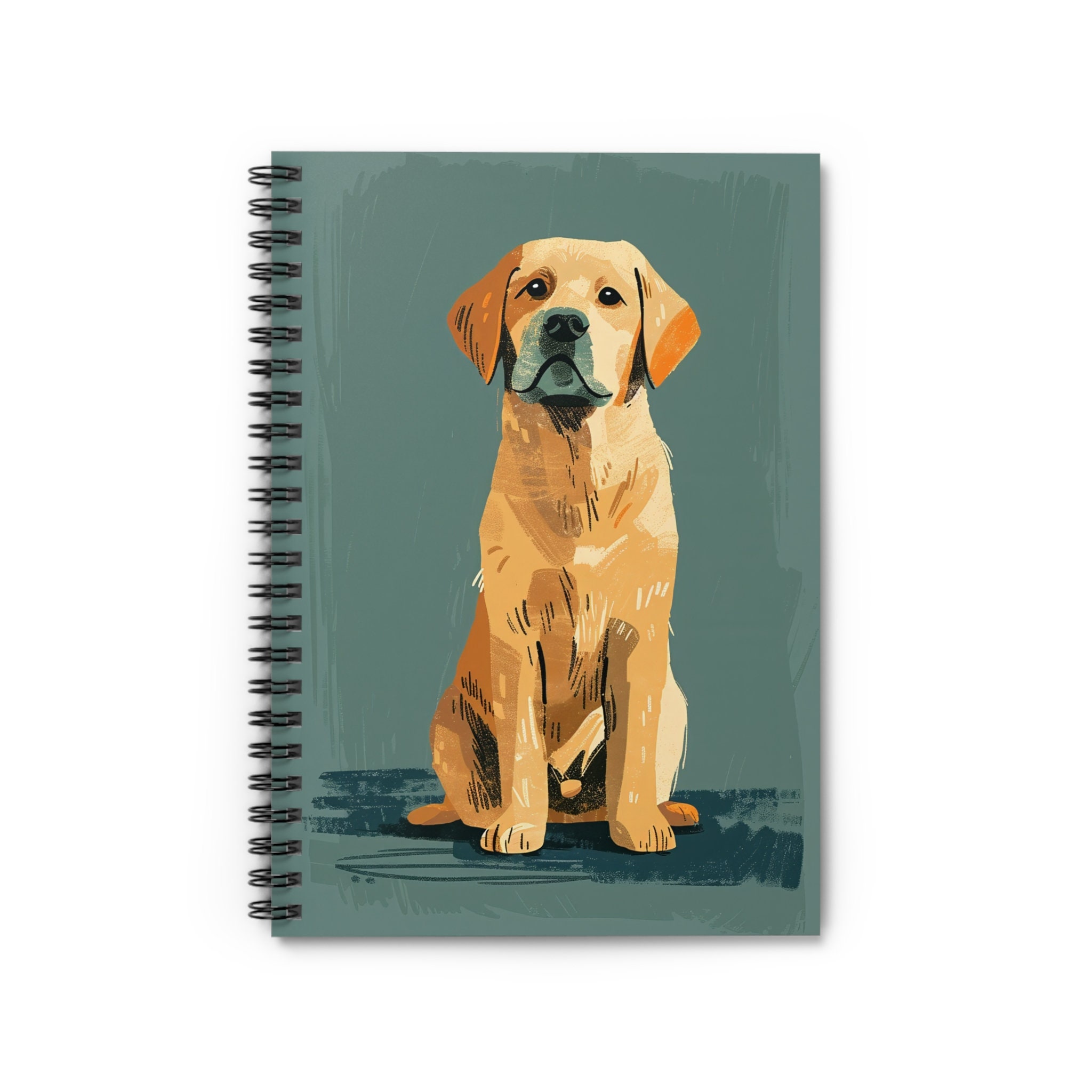 Cute Golden Labrador Retriever Spiral Notebook Perfect Dog Lover Gift ...