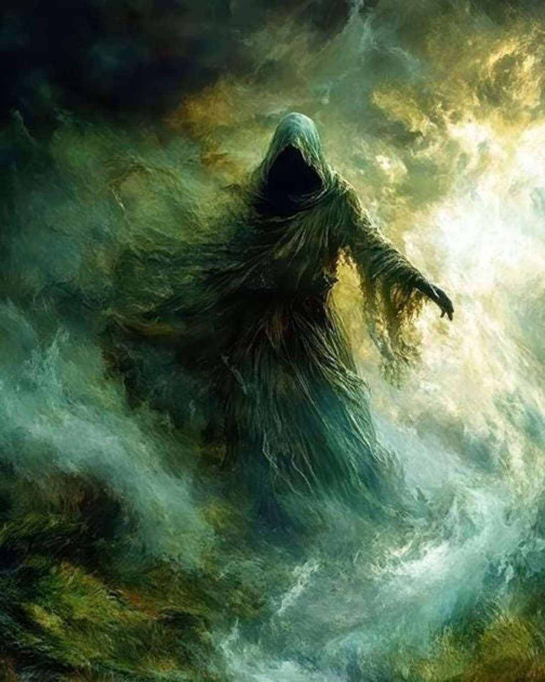 Irish Banshee Digital Art Print | Celtic Folklore Ghost Wall Art ...