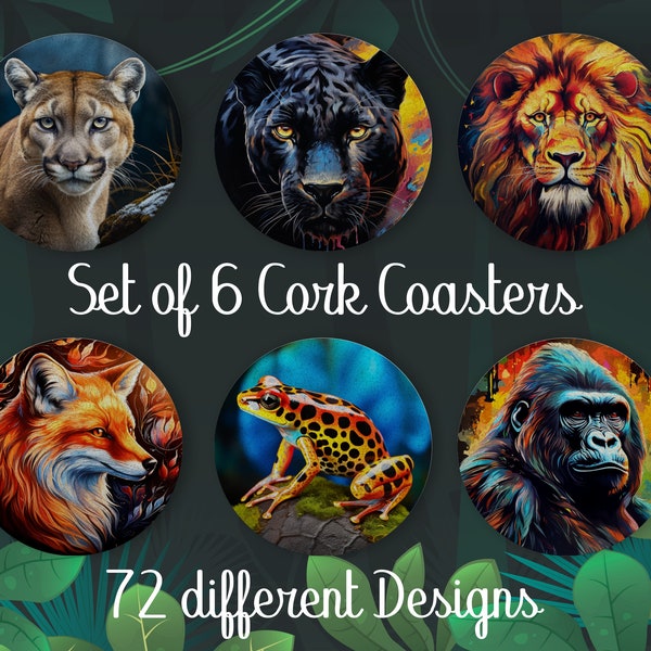 Animal Coaster - Etsy