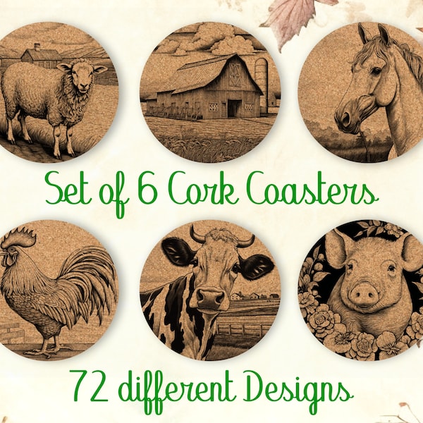 Farmhouse Coasters - Etsy