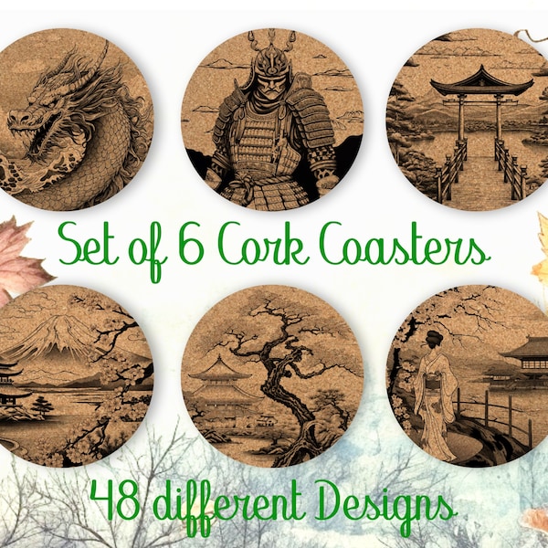Japanese Coasters - Etsy