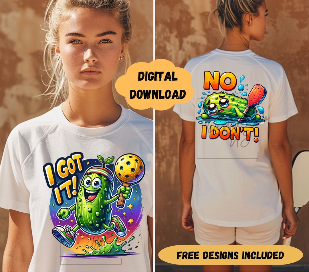 Pickleball Clipart Shirt Sublimation Front and Back Side Sublimation ...