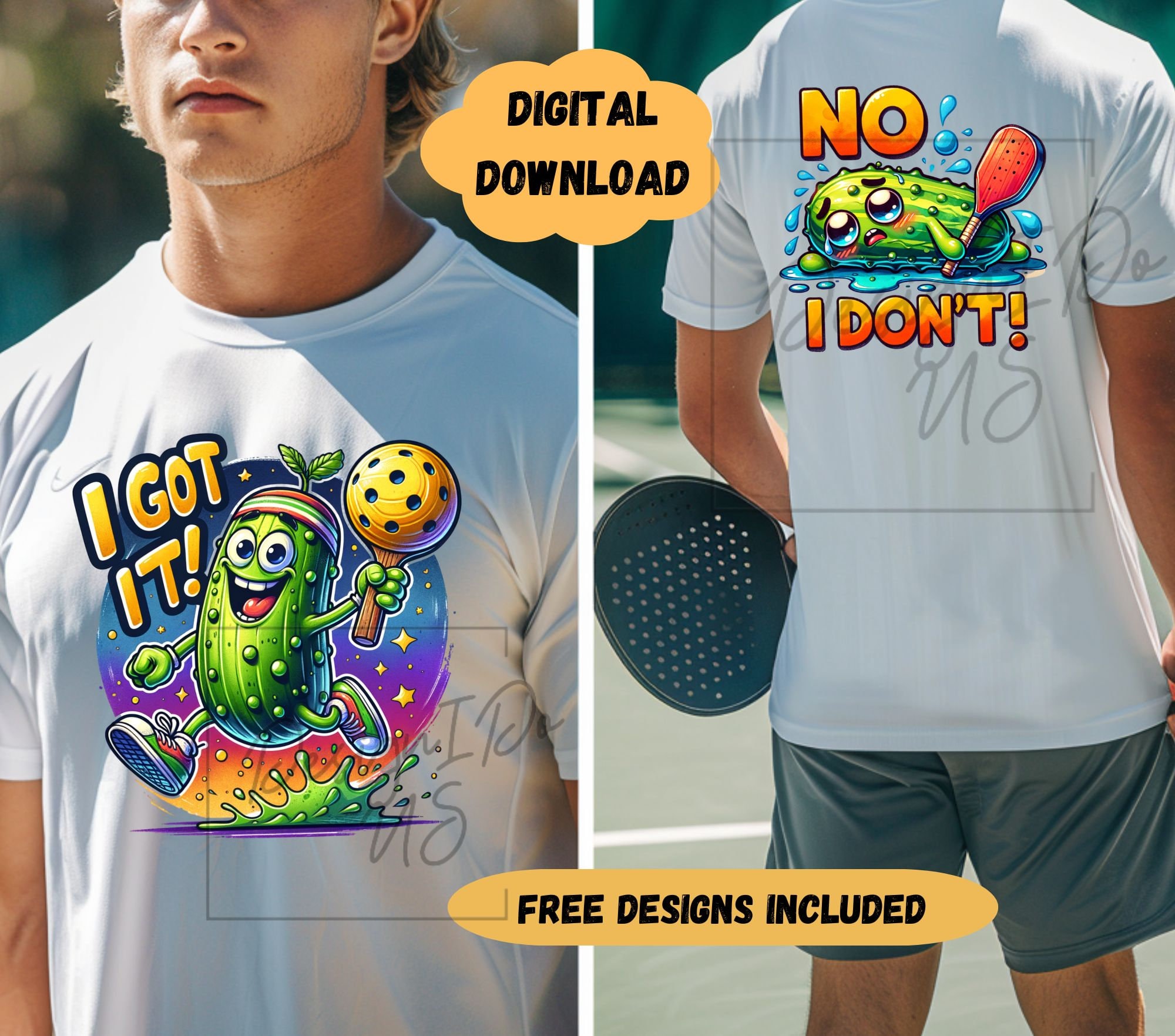 Pickleball Clipart Shirt Sublimation Front and Back Side Sublimation ...