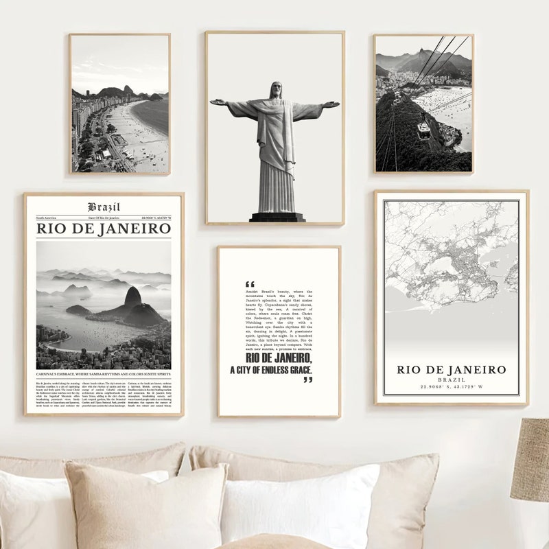 Printable Map of Rio - Etsy