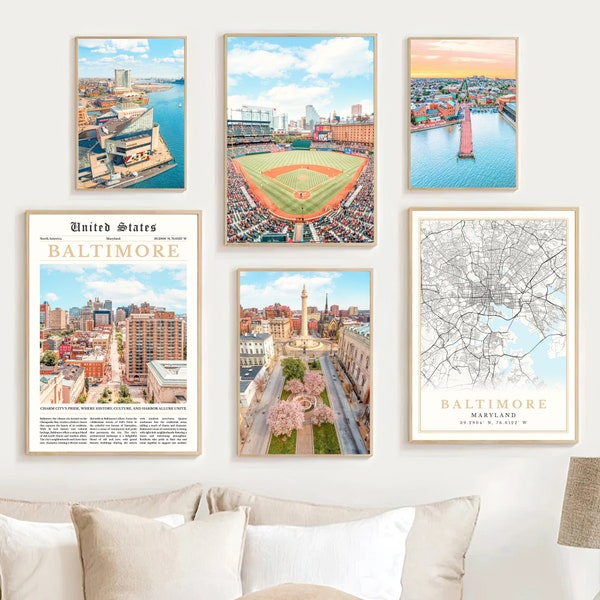 Baltimore Travel Poster - Etsy