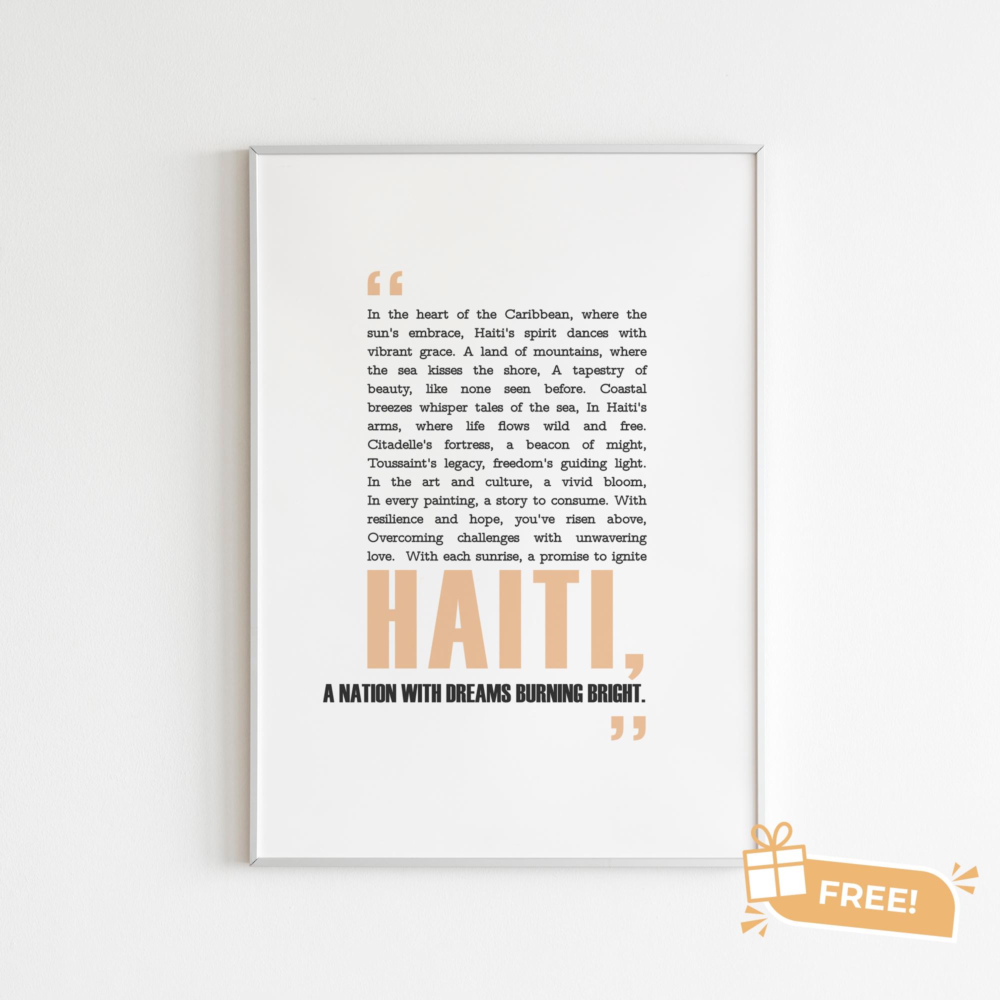 Haiti Print Set of 6, Haiti Map Decor, Haiti Wall Art Photos, Caribbean ...