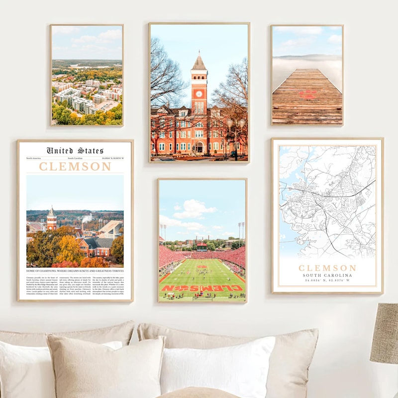 Clemson Scenery Wall Art - Etsy