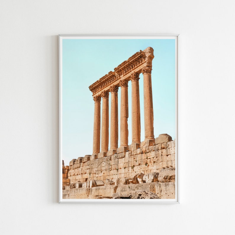 Digital Lebanon Print Set of 6, Lebanon Map, Lebanon Art Photo, Lebanon ...