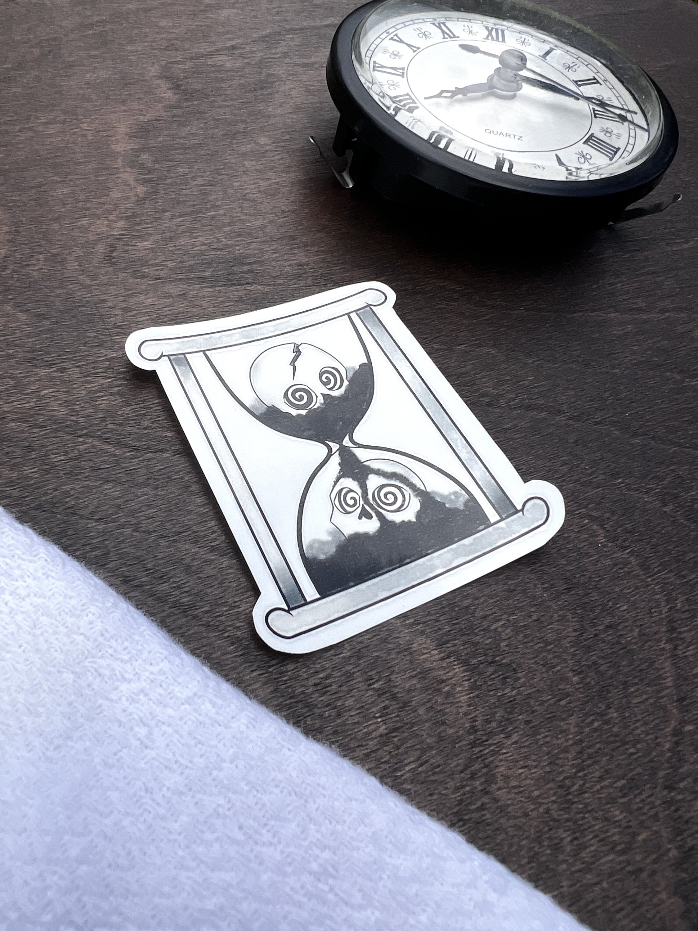 Unus Annus Hourglass Sticker | Weatherproof Sticker - Etsy