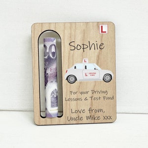 Driving Lesson Gift Learning to Drive 17th Birthday Gift Money Gift ...