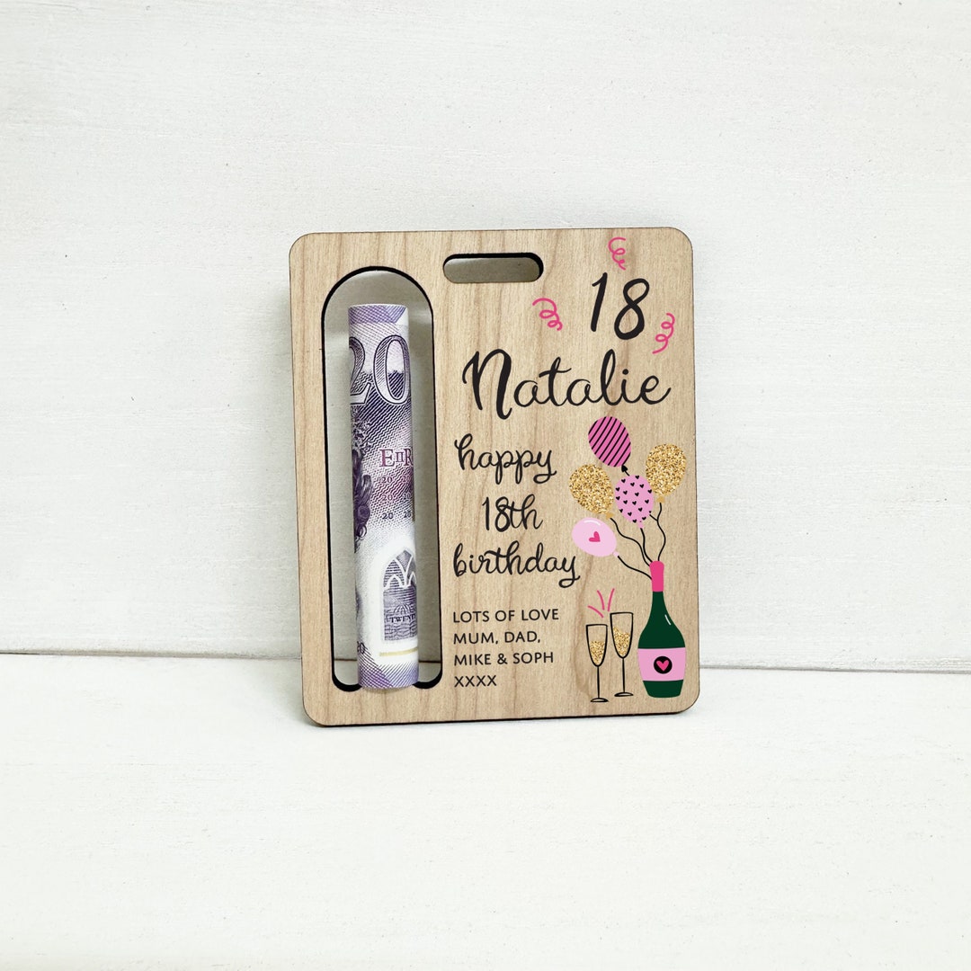 18th Birthday Money Gift 18th Money Wallet 18th Birthday for Her 18th ...