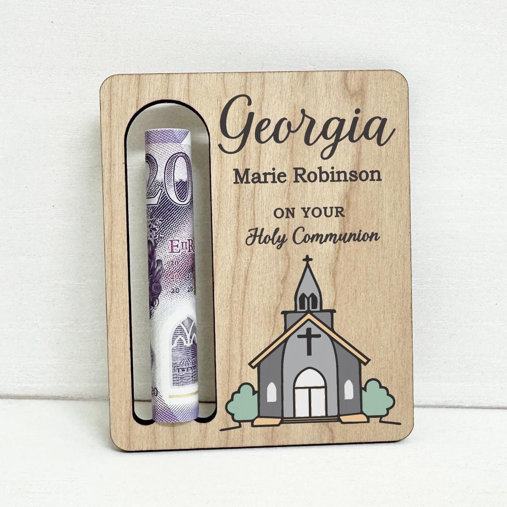 Holy Communion Money Gift | First Holy Communion Money Wallet | Holy ...