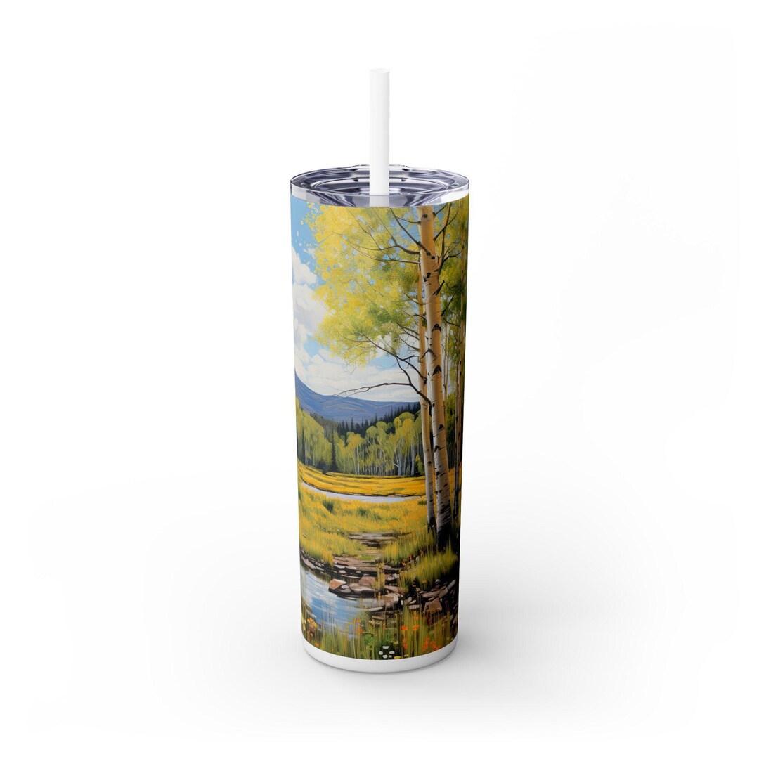 Aspen Tree Tumbler, Oil Painting Style Tumbler - Etsy