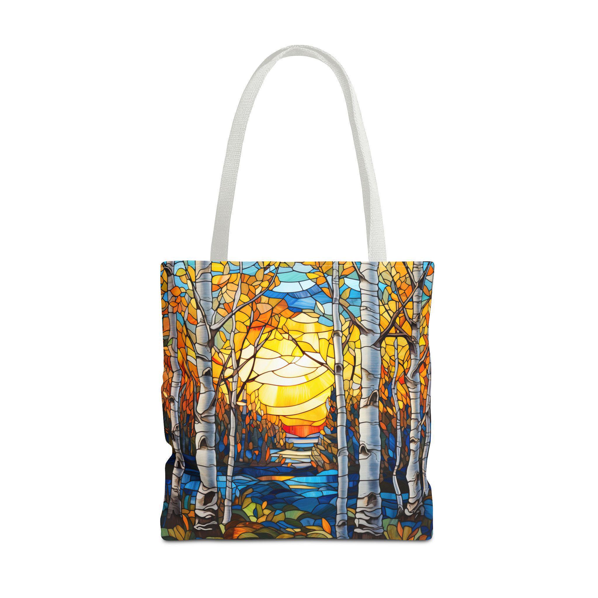 Birch Tree Tote, Stained Glass Window Style Tote - Etsy