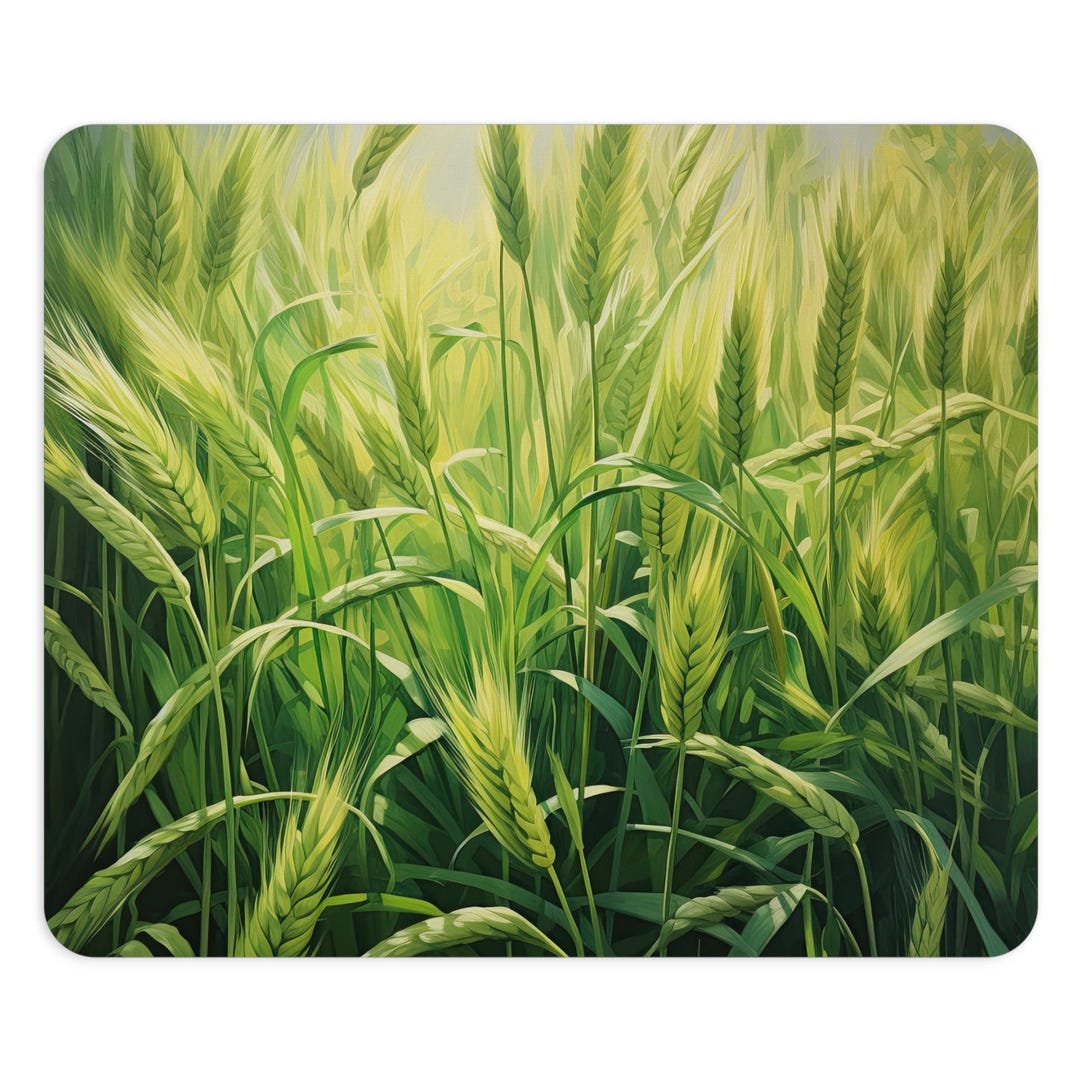 Barley Mouse Pad, Grass Mouse Pad, Oil Painting Style Mouse Pad - Etsy