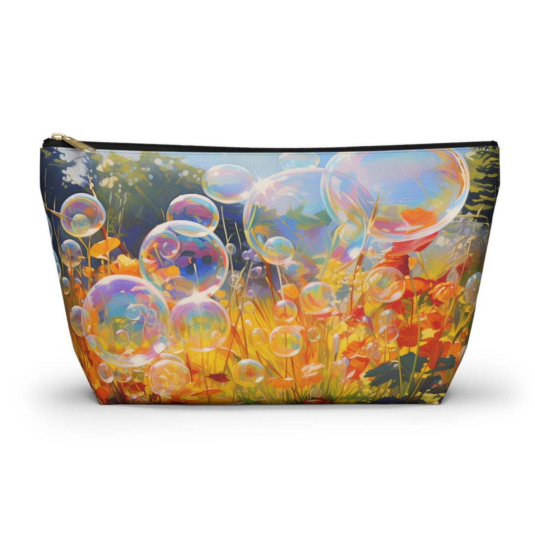 Bubbles Pouch, Oil Painting Style Pouch - Etsy