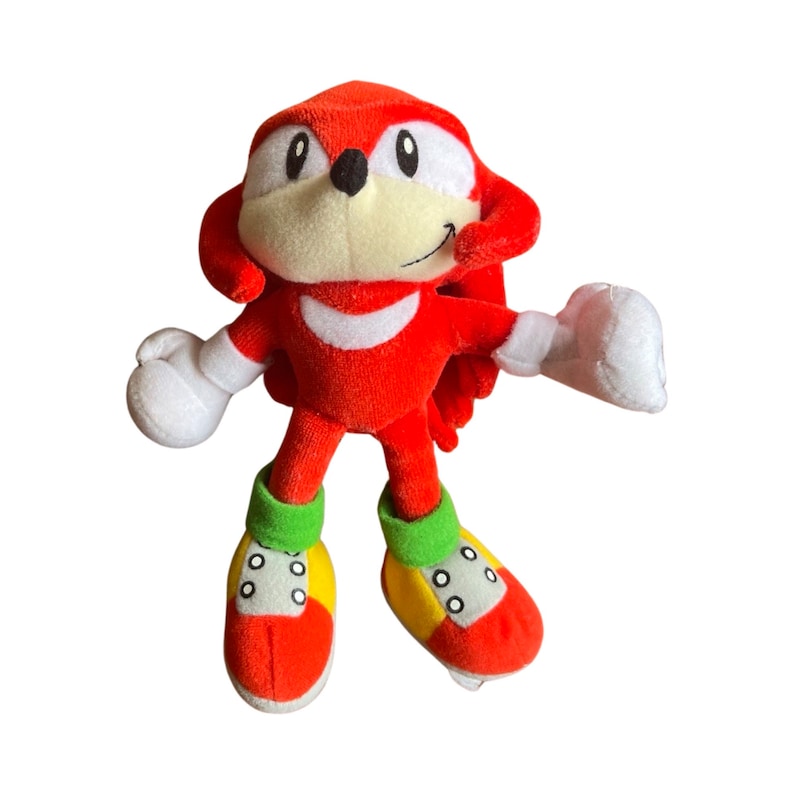 Vintage Knuckles 7 Plush Sonic the Hedgehog Sega Plushie 90s 2000s ...