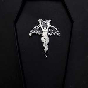 Vampire Bat Woman Witch Pin / Halloween Devil Demon Nosferatu Gothic ...
