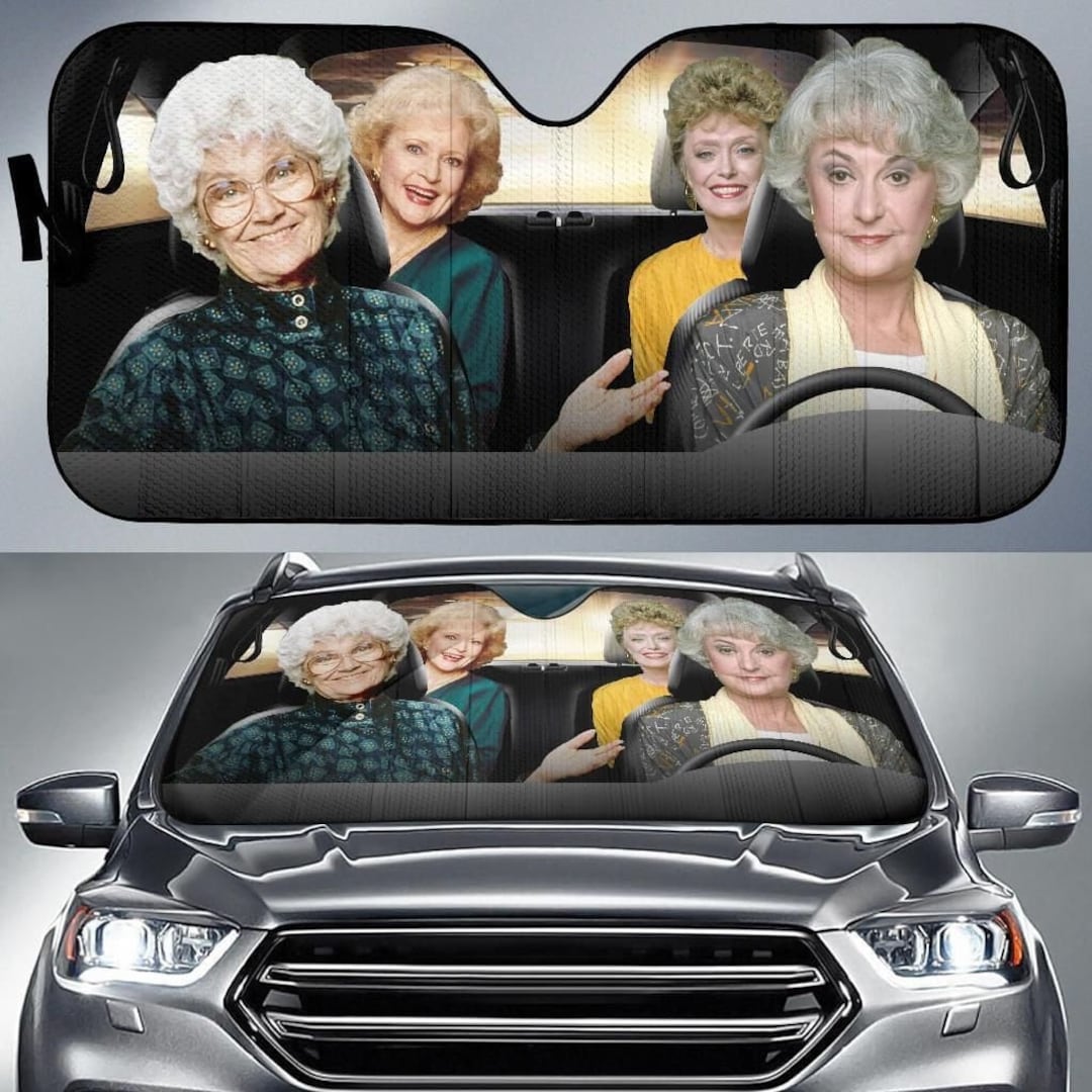 The Golden Girls Car Auto Sun Shade Funny Windshield Fan Gift - Etsy