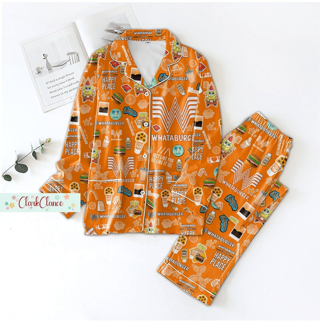 Whataburger Pajamas Set Whataburger Womens Pajamas - Etsy