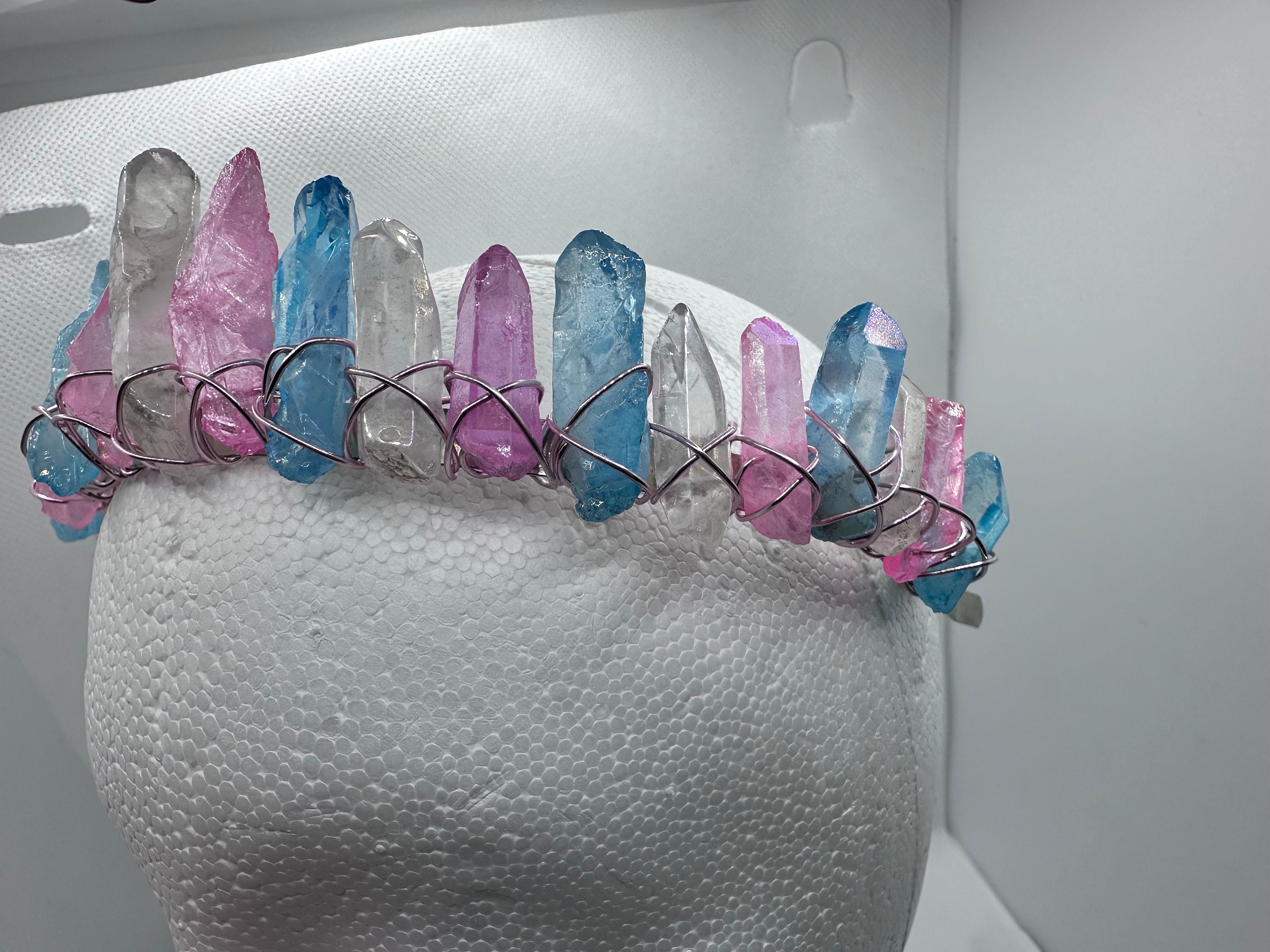 Trans Pride Crystal Crown Tiara, Transgender Pride, Festival, LGBTQ ...