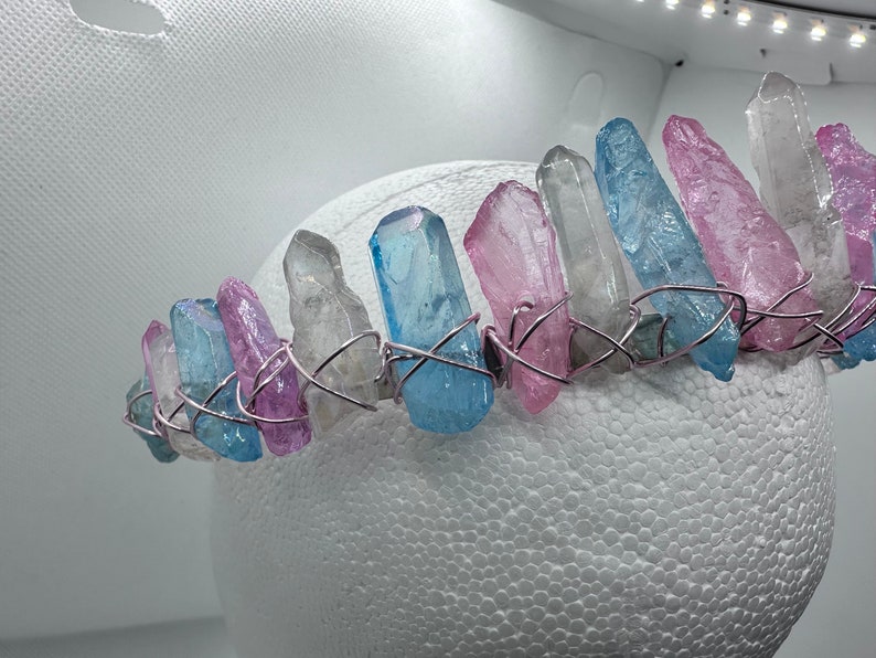 Trans Pride Crystal Crown Tiara, Transgender Pride, Festival, LGBTQ ...