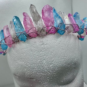 Trans Pride Crystal Crown Tiara, Transgender Pride, Festival, LGBTQ ...
