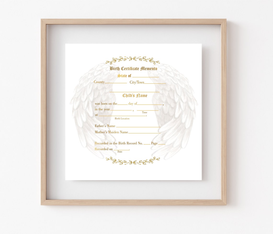 Hospital Baby Sign, Birth Certificate, Baby Shower Gift, New Mom ...