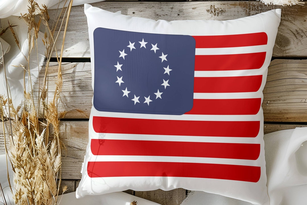 American Flags Pillows, Patriotic Flag Gifts, Betsy Ross Flag Home ...