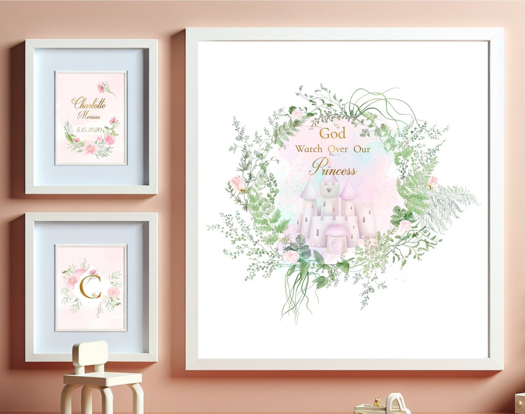 PERSONALIZED Princess Prayer Wall Prints. Princess Prayer for Baby ...