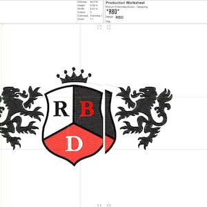 Embroidery DST Logo RBD Rebelde - Etsy