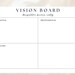 Vision Board Digital | Printable Template | Dream Manifestation | Goal ...