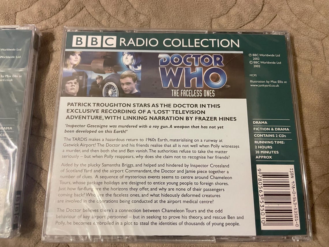 Sealed Doctor Who (2002) 3 BBC Radio Collection CD Set - the Faceless ...