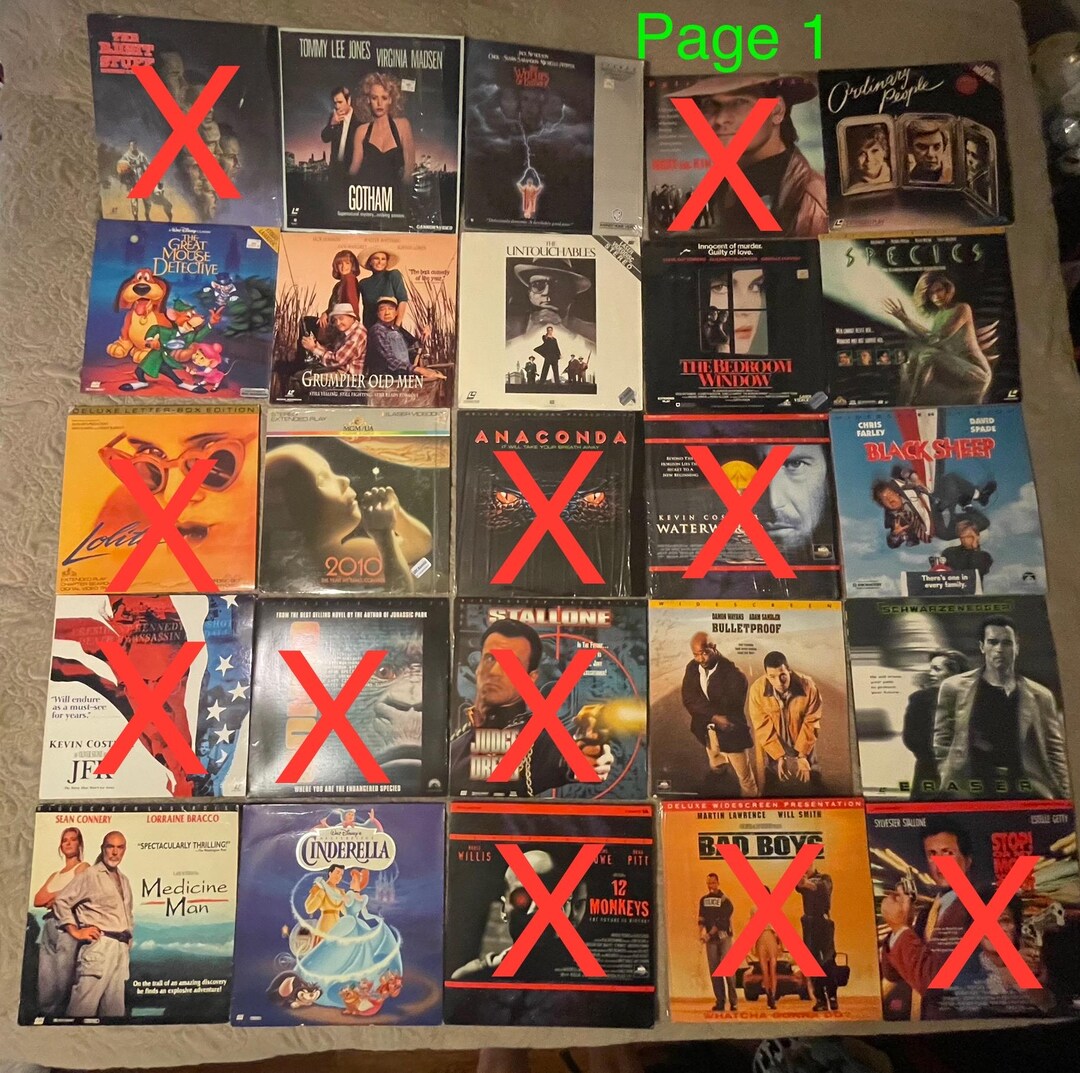 Vintage Laserdiscs Not DVD/CD - (5 Pages) (choice Laserdisc - List is ...