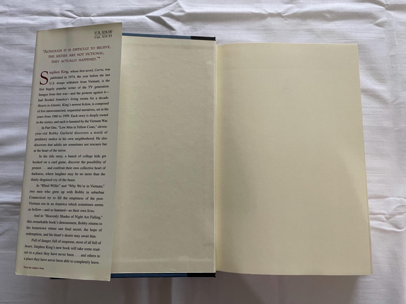 Hearts in Atlantis by Stephen King 1st Ed. 1999 Hardback Book - Etsy