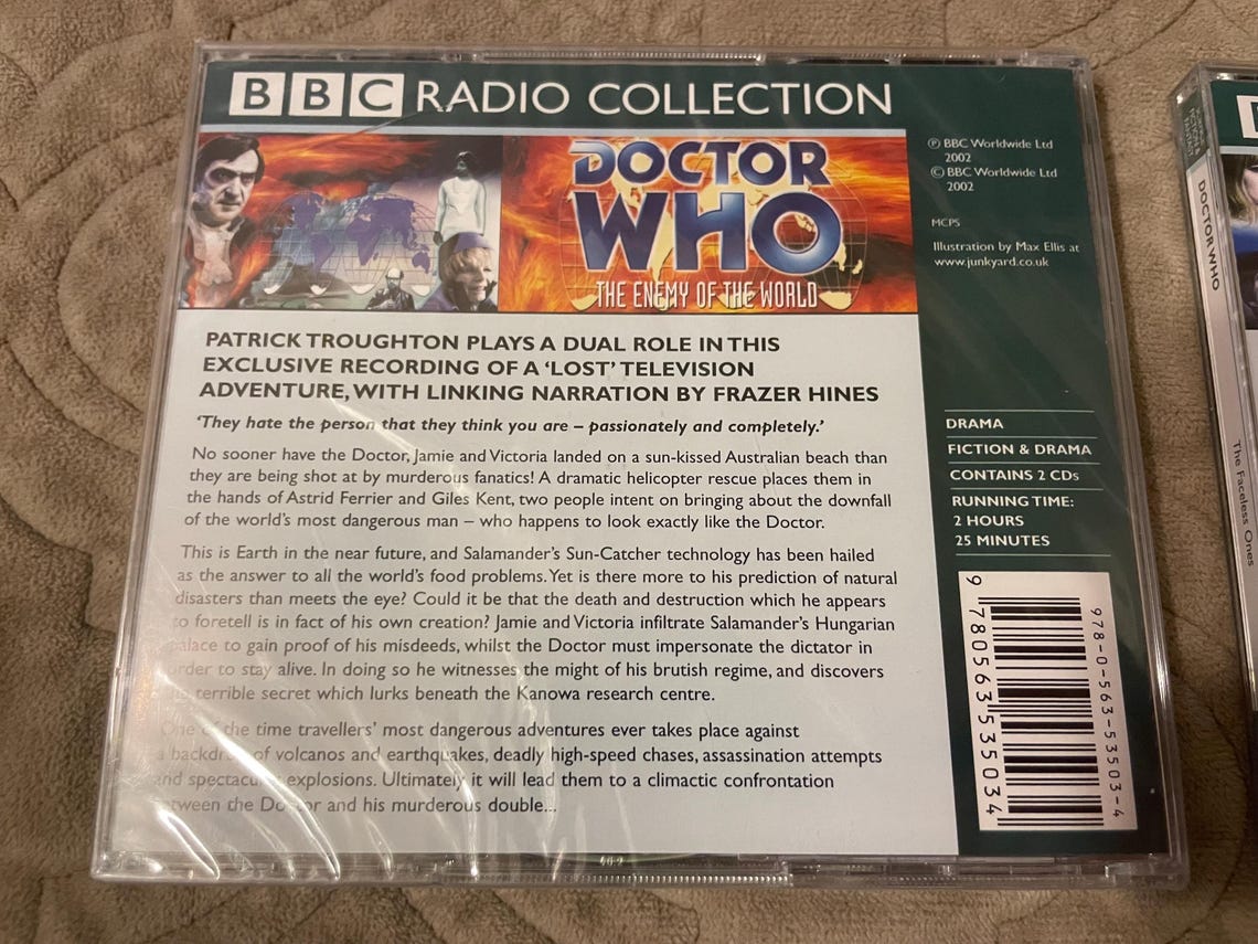 Sealed Doctor Who (2002) 3 BBC Radio Collection CD Set - the Faceless ...