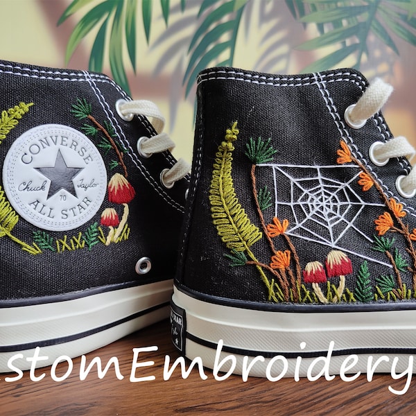 Converse Shoes Spider Web - Etsy