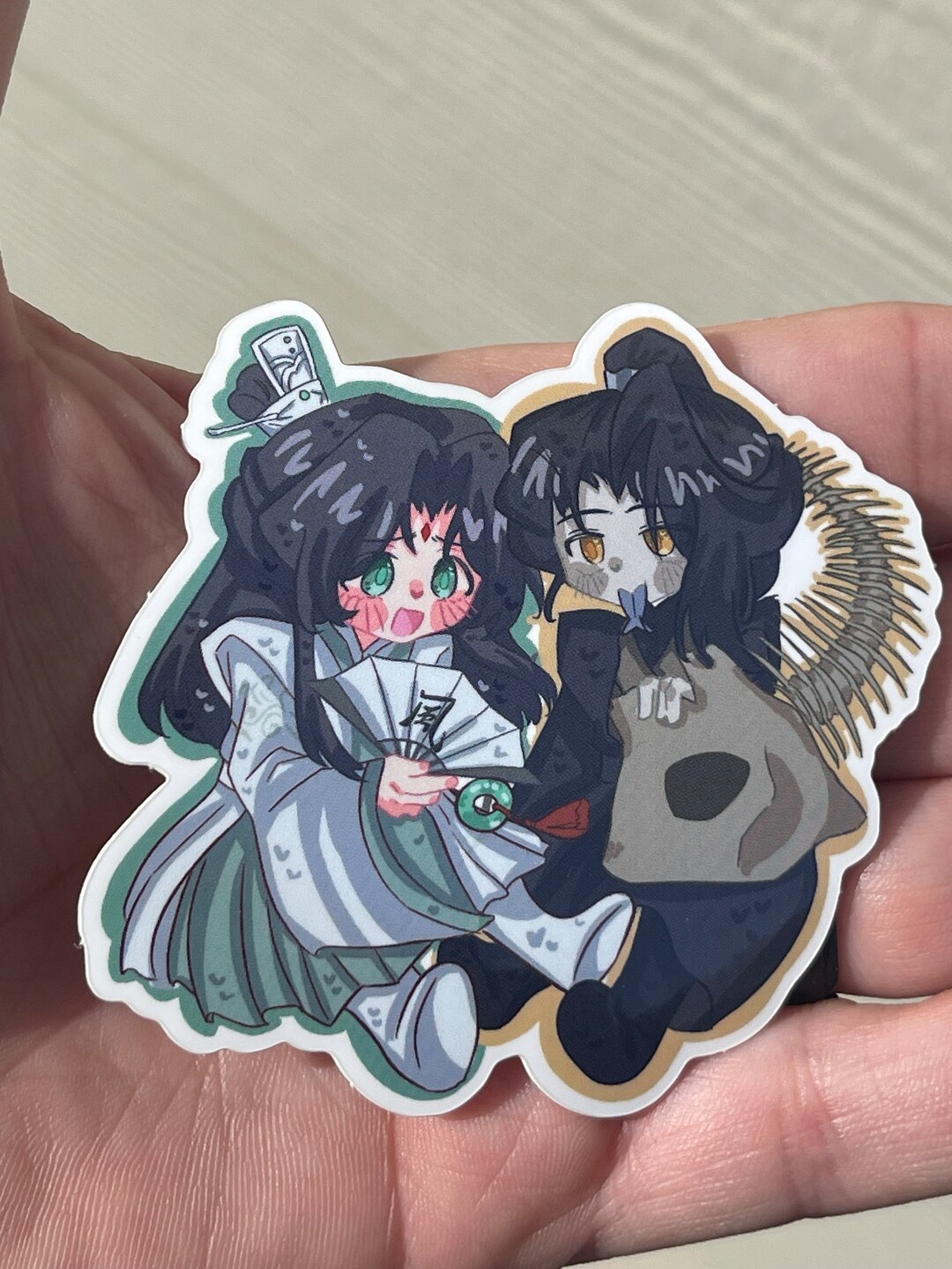 Shi Qingxuan and Ming Yi (beefleaf) Chibi Sticker - Heaven Official’s ...