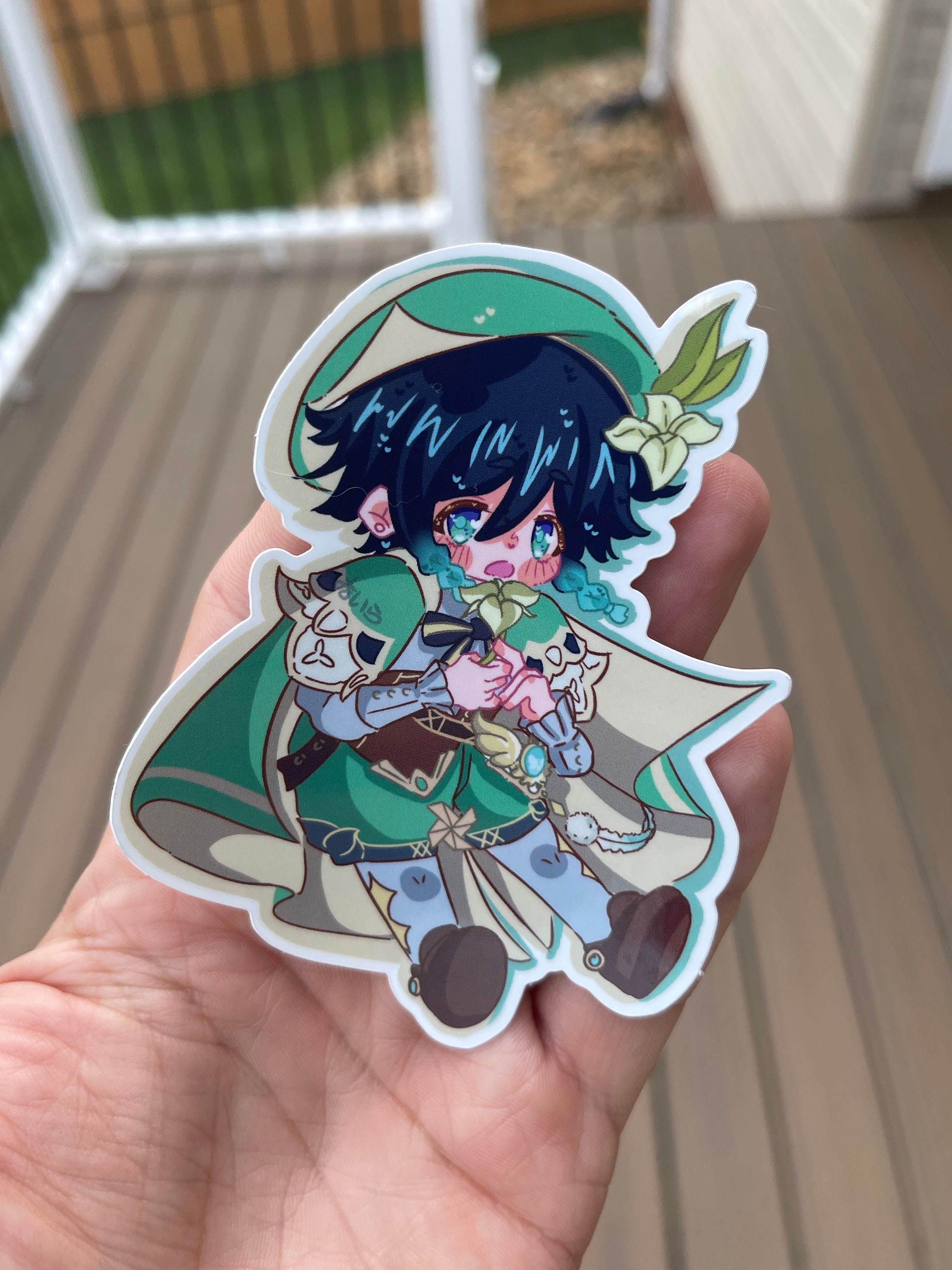 Venti Chibi Sticker Genshin Impact - Etsy