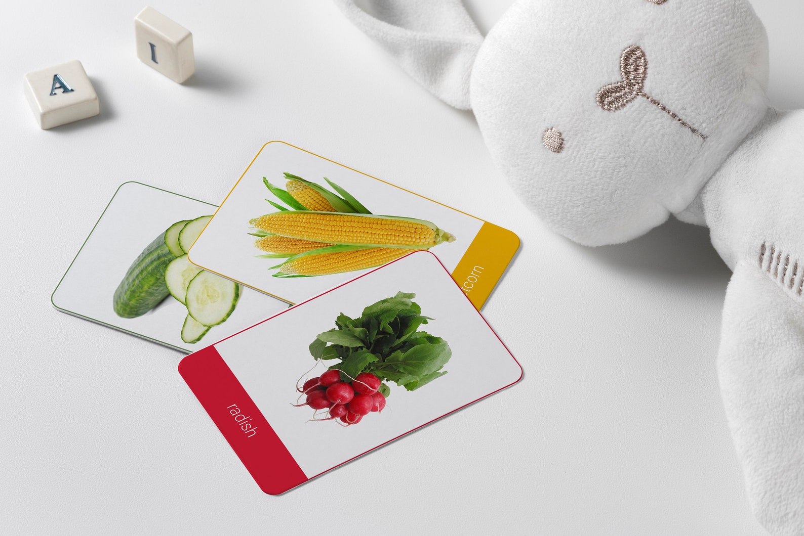 Vegetables Flash Cards • Real Photos • PDF Printable • for Preschoolers ...