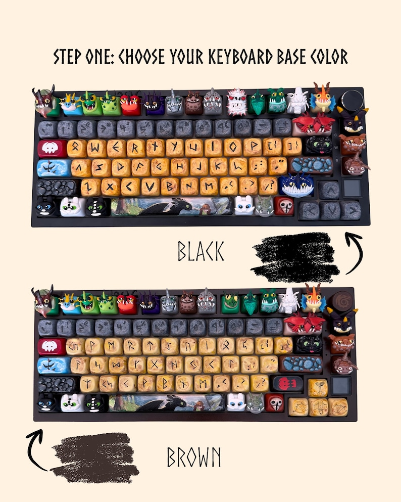 HTTYD Inspired Artisan Keyboard (pre-order) - Etsy
