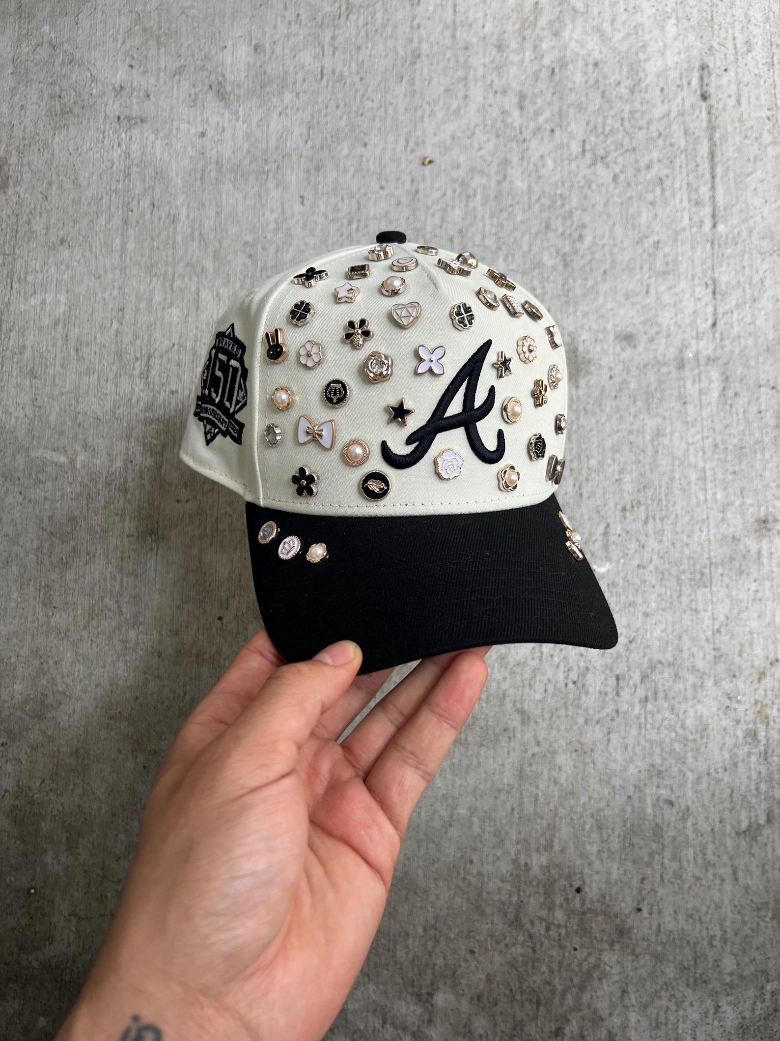 Charm Embellished New Era Adjustable Caps, Custom Blinged Out Hat ...