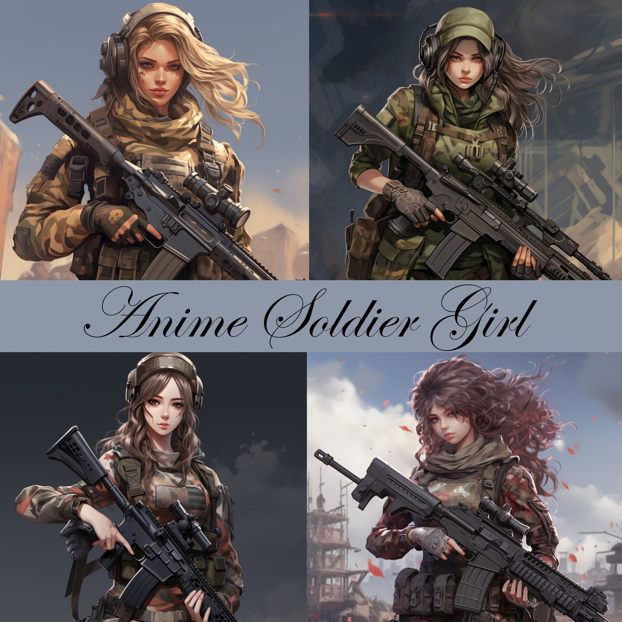 Female Anime Soldier