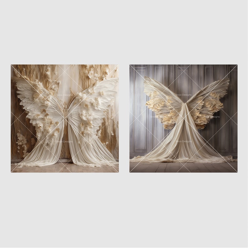 18 X Digital Backdrops, Butterfly Wings Digital Backgrounds, Maternity ...