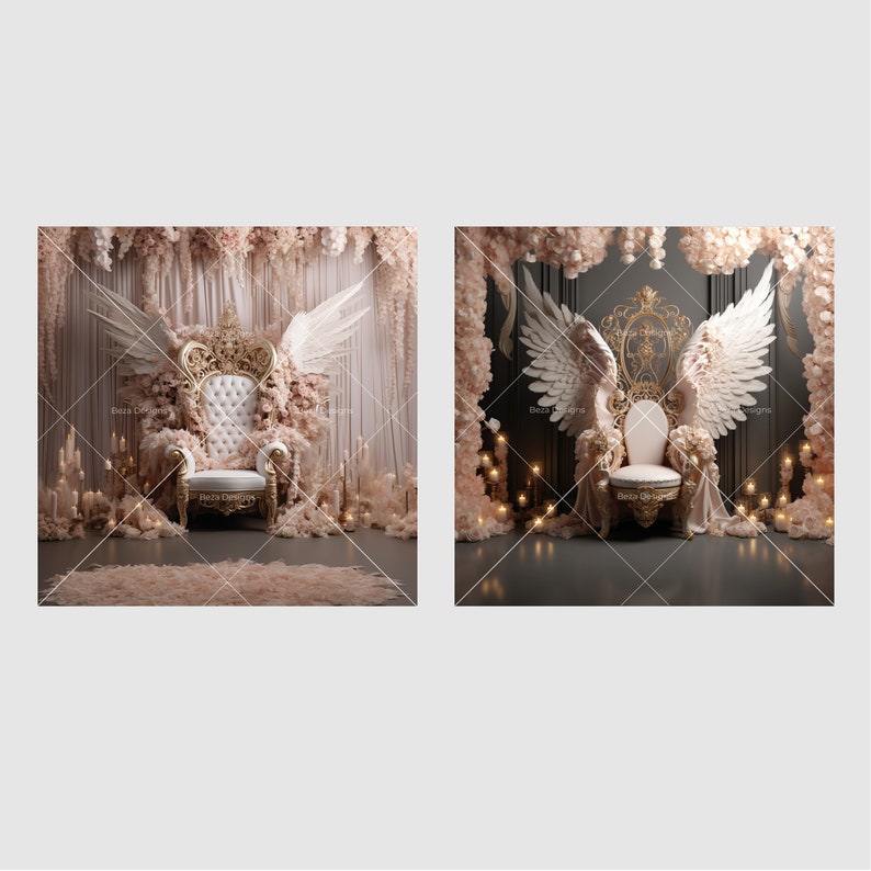 22 X Digital Backdrops, Angel Wings Digital Backgrounds, Maternity ...