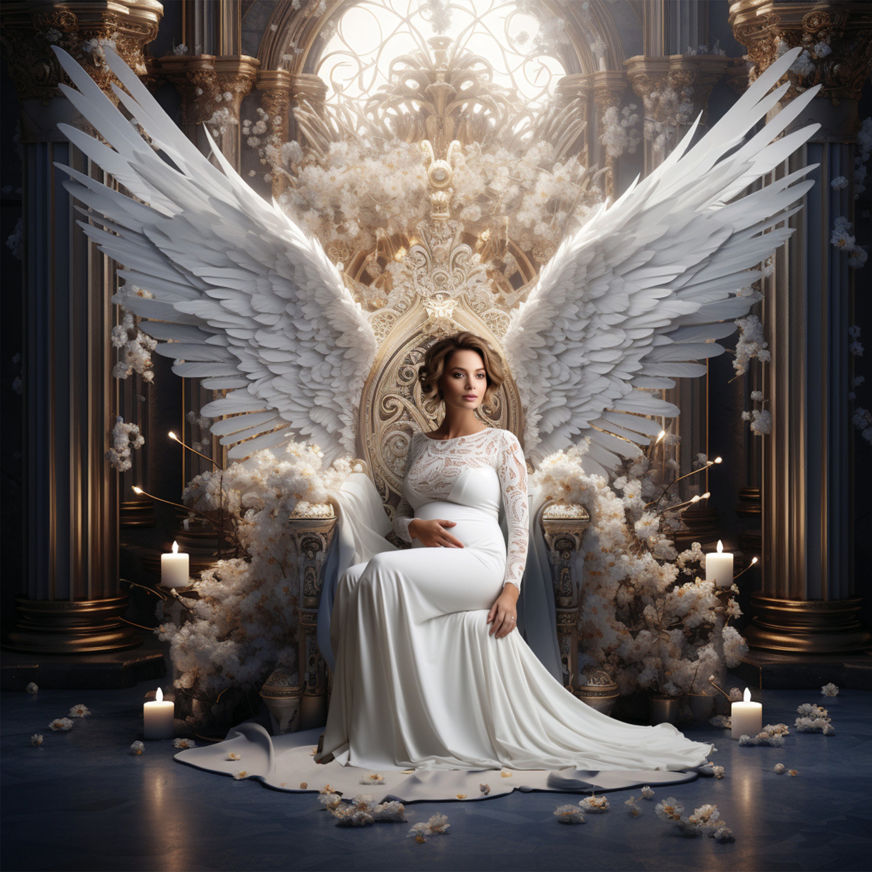 22 X Digital Backdrops, Angel Wings Digital Backgrounds, Maternity ...