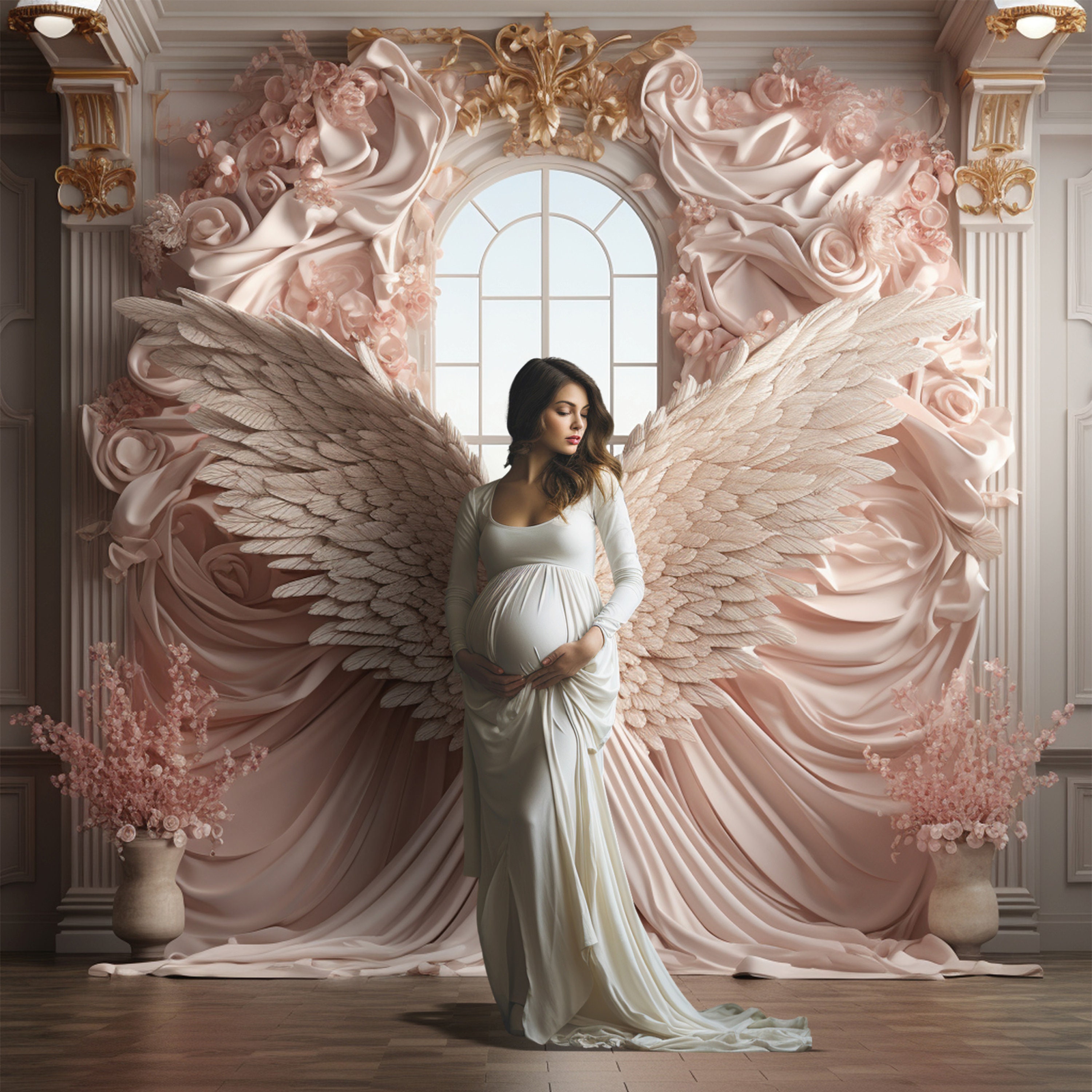 22 X Digital Backdrops, Angel Wings Digital Backgrounds, Maternity ...